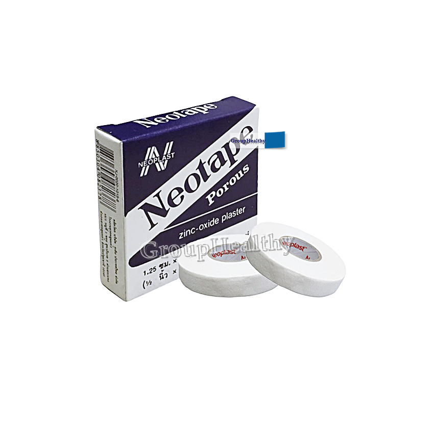 Neotape Porous นีโอเทปสีขาว เทปแต่งแผลแบบมีรูพรุน เทปพันเดือยไก่ มี 2 ...