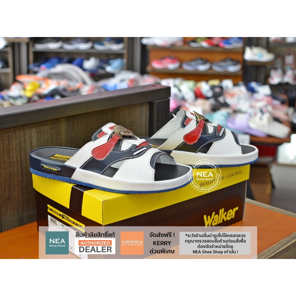 [ลิขสิทธิ์แท้] Walker Classic Crafted Leather Sandal รองเท้า แตะ หนัง ...