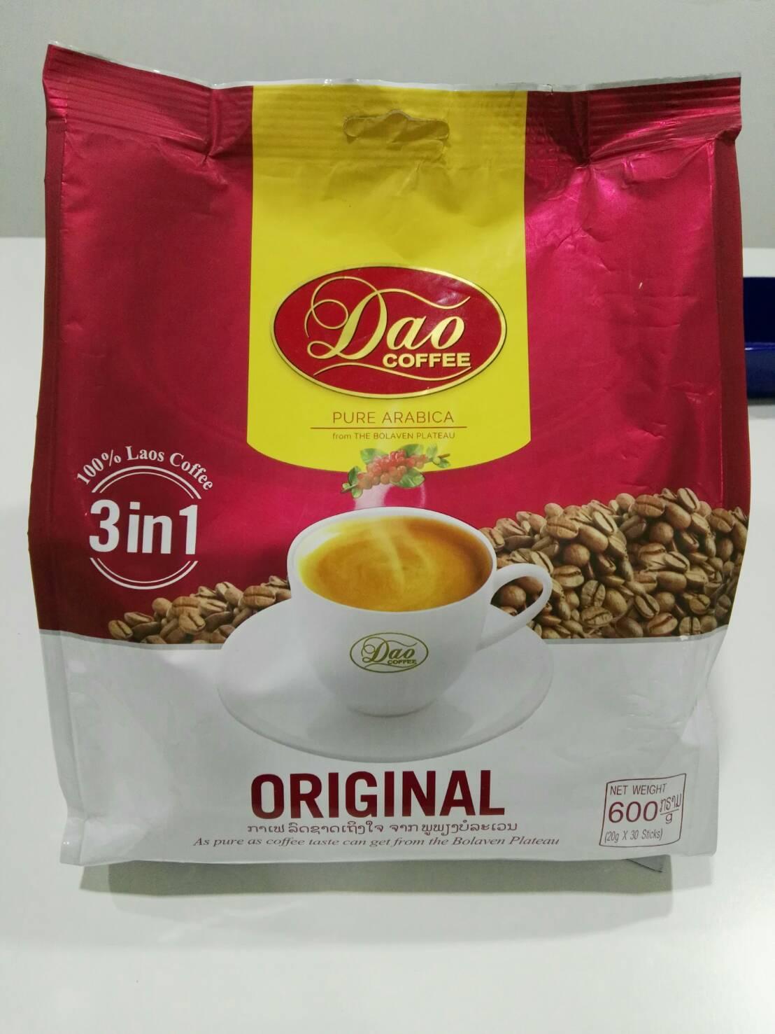 กาแฟปรุงสำเร็จรูป 3in1 Original dao coffee 500g 25ซองX20กรัม | Lazada.co.th