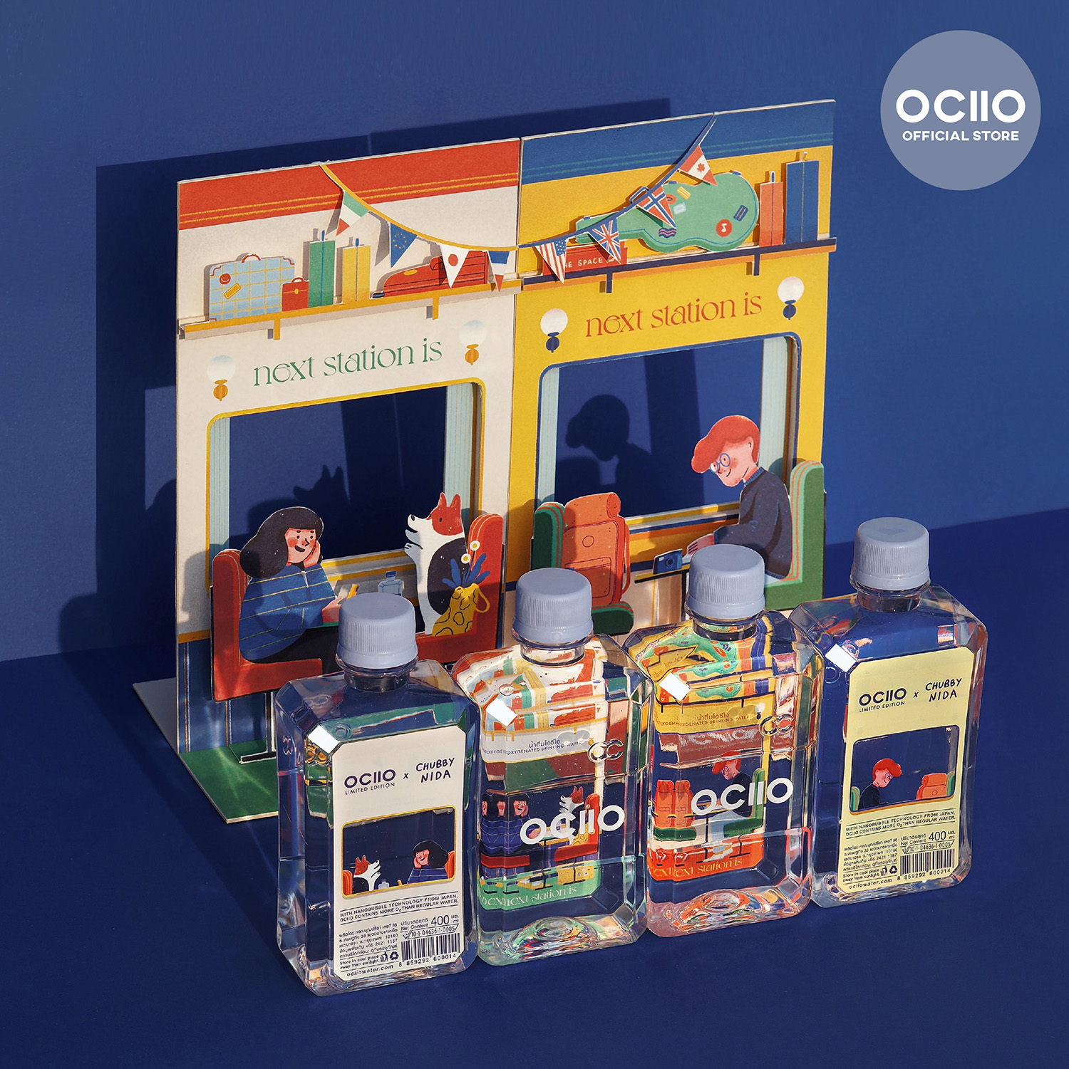 Ociio น้ำดื่มออกซิเจน ตราโอซีโอ 1 แพ็ค 6 ขวด คละสี Oxygen Water mix ...