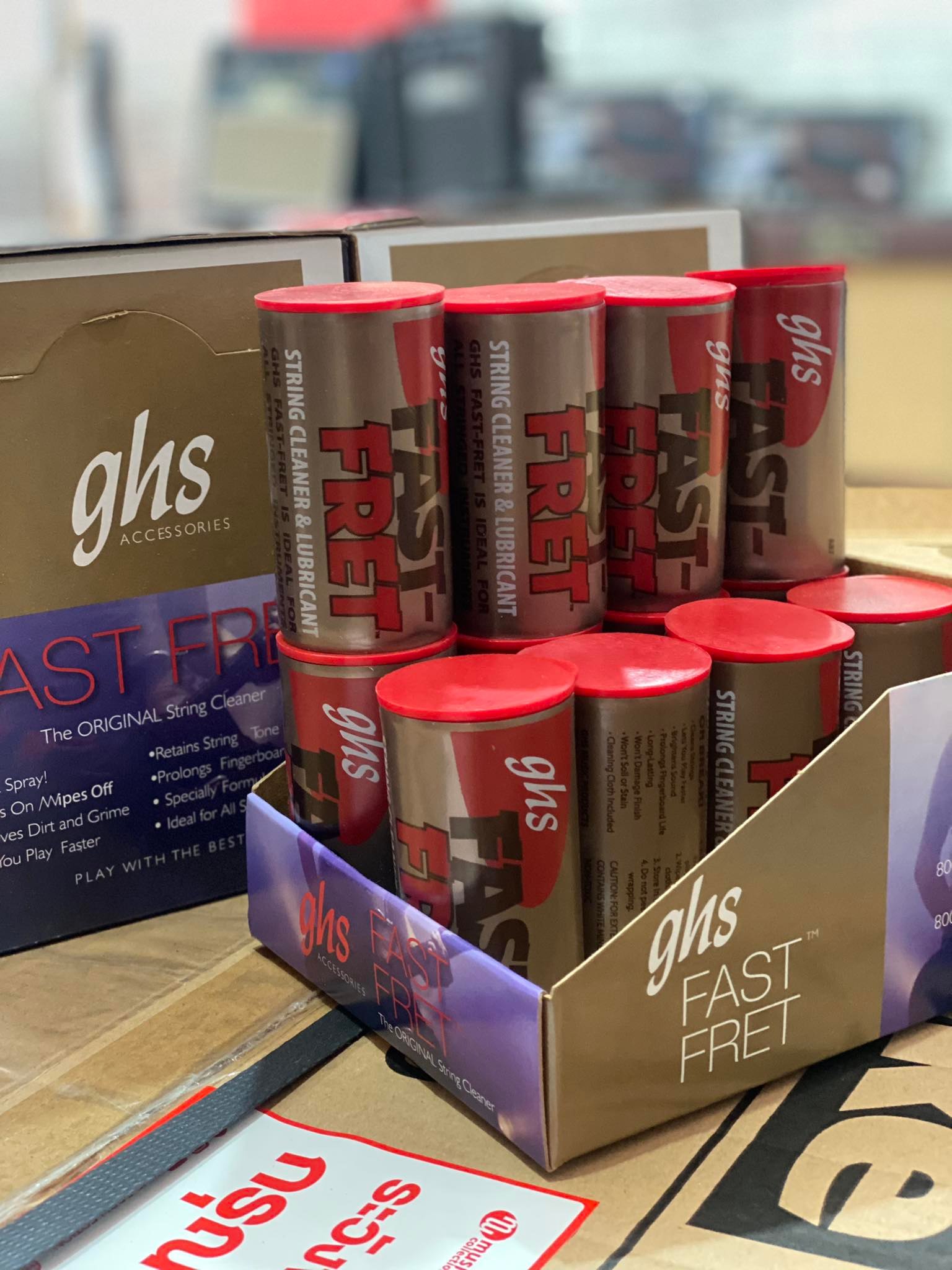 น้ำยาเช็ดสาย เช็ดสายกีต้าร์ สายเบส GHS Fast Fret / สายจะนุ่มลื่นขึ้น ...