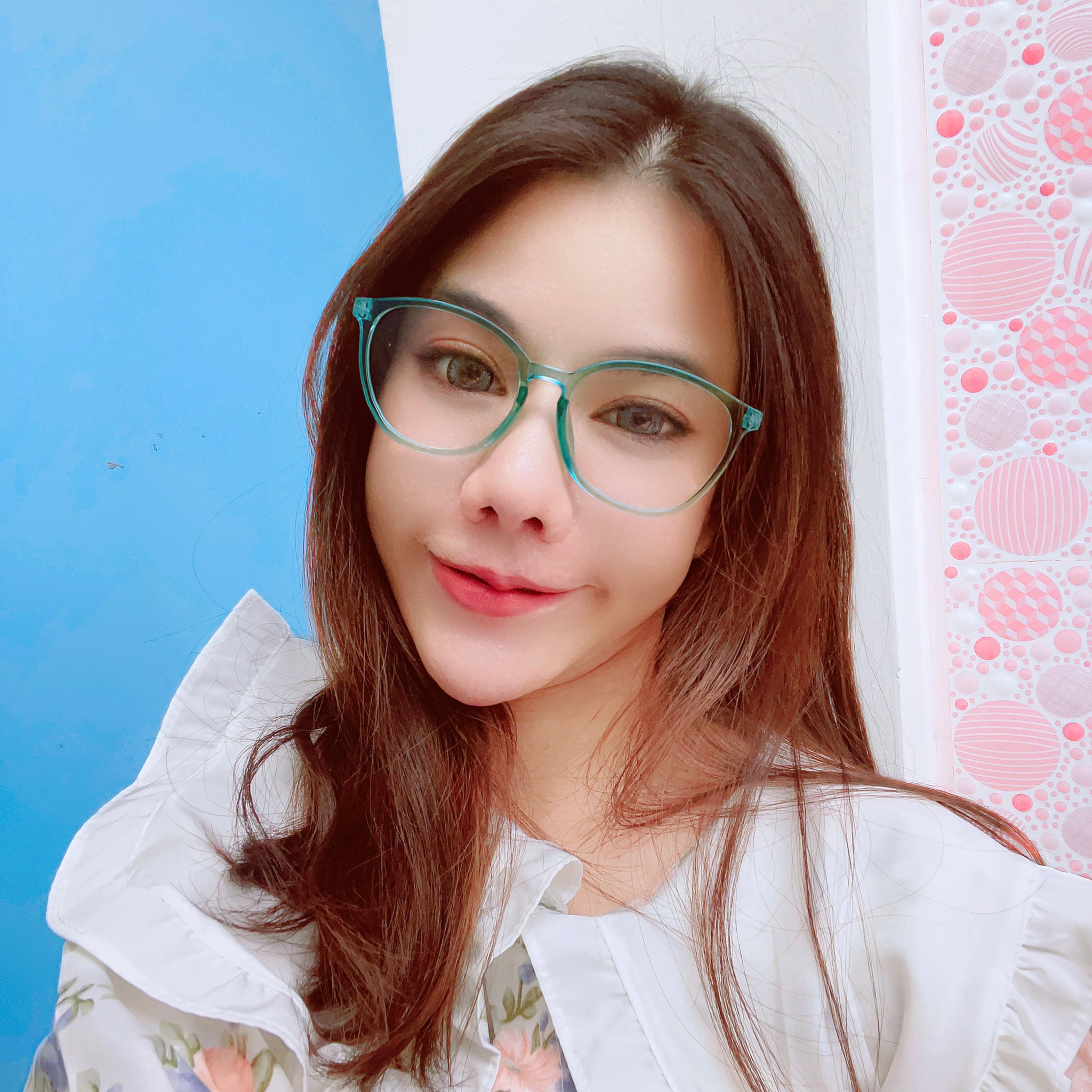 แว่นทรง Cateye แว่นสีเขียวใส แว่นตา Phariya แว่นสายตายาว งานเบามาก ...