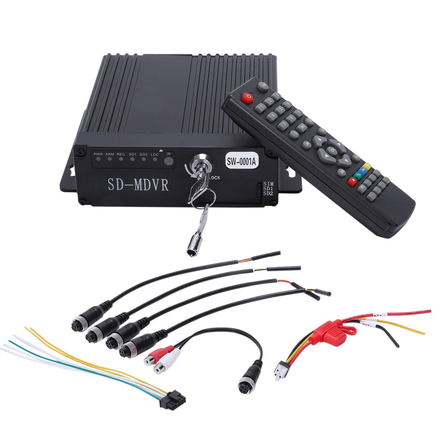 Dvr 4Ch Mini Realtime Car Mobile Dvr Auto Video Recorder Vehicle ...