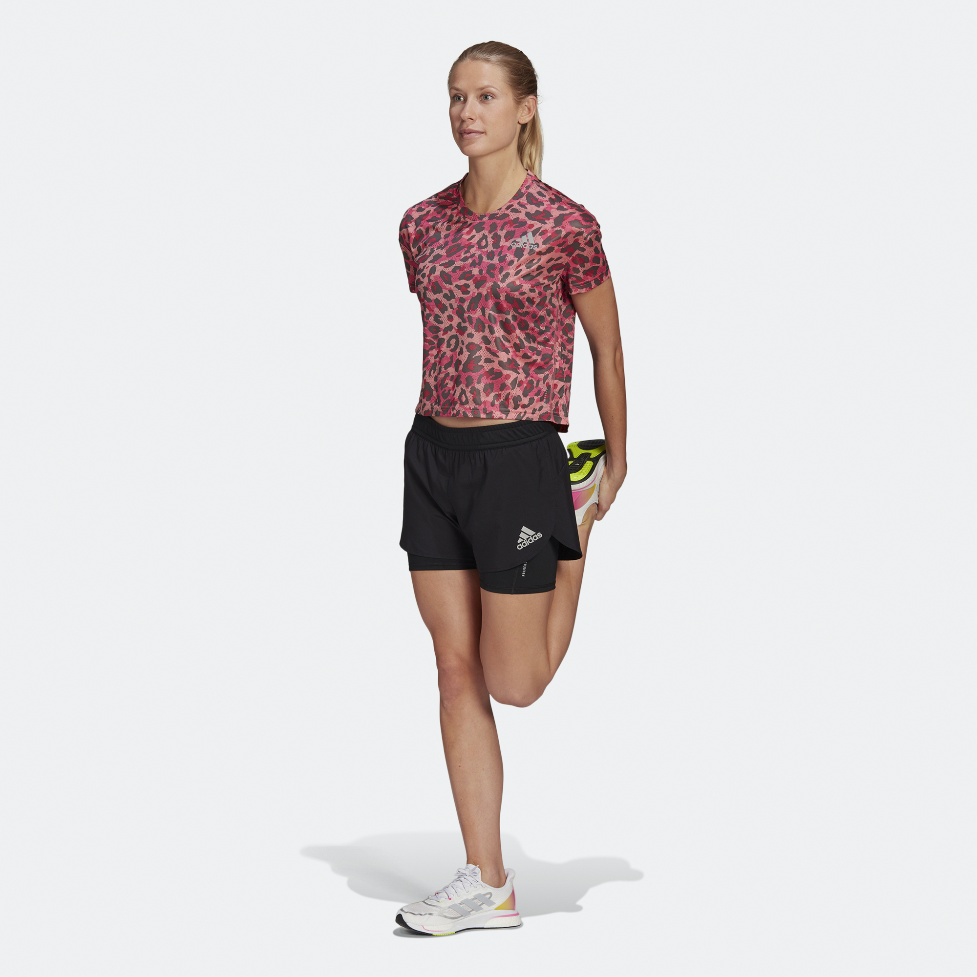 adidas RUNNING Fast Primeblue Two-in-One Shorts Women Black GN4409 ...