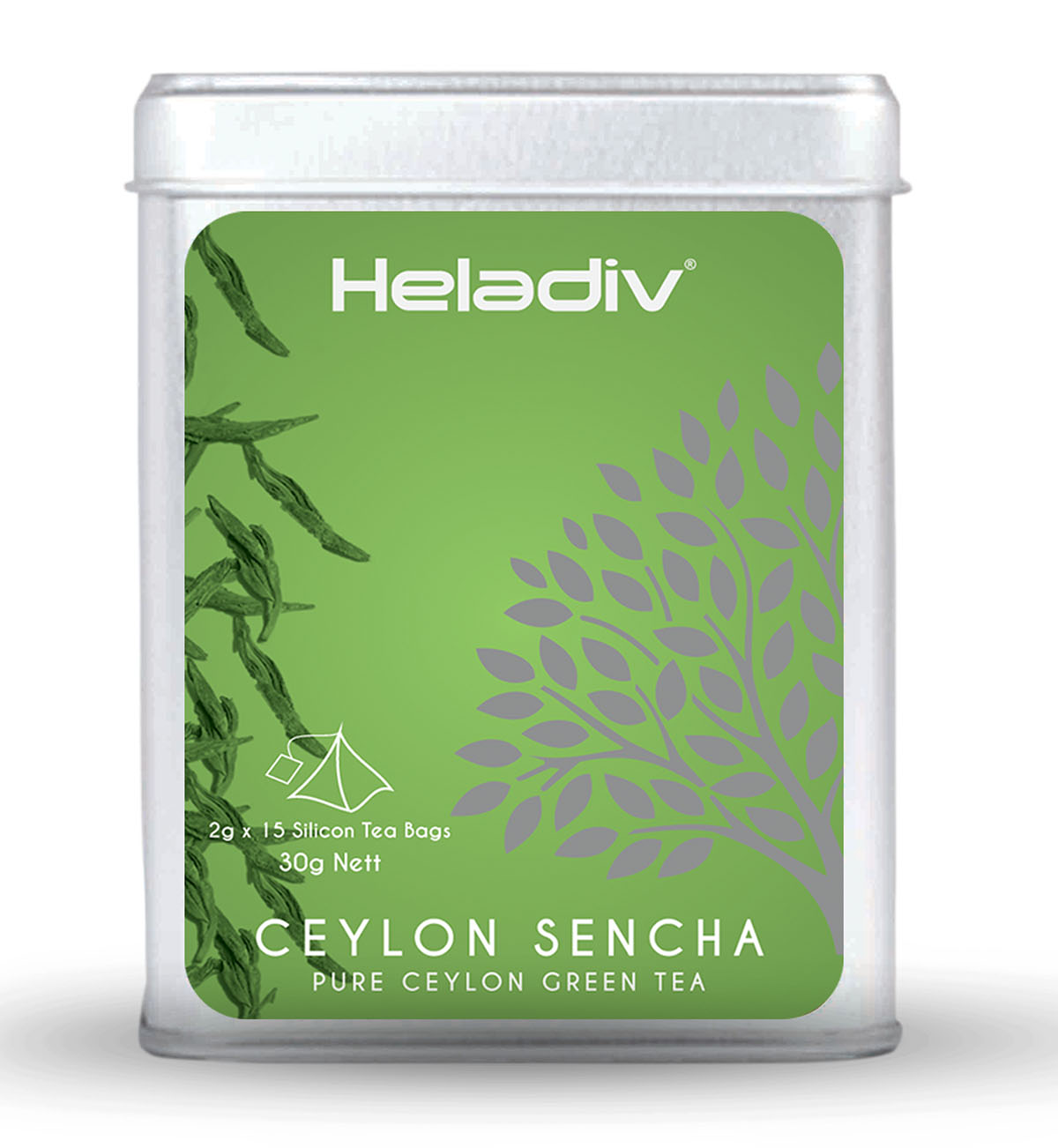 HELADIV Ceylon Sencha Green Tea Premium Leaf 80g. เฮลาดีฟ กรีนที เซนชะ ...