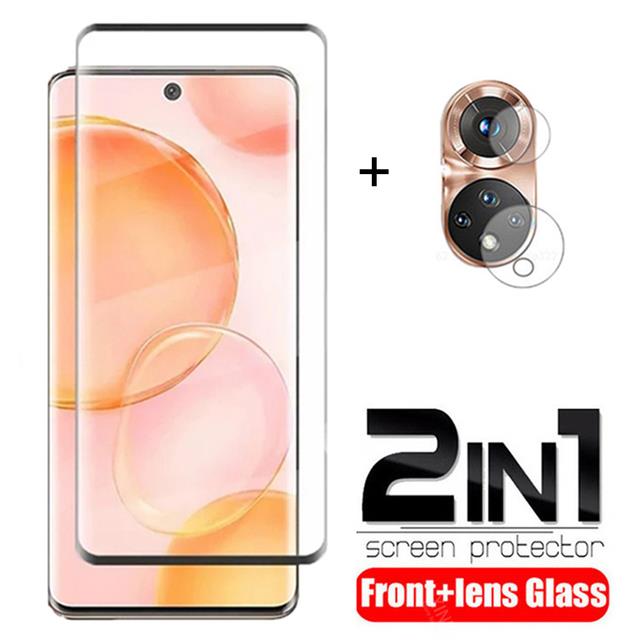 9D Curved Tempered Glass Case For Honor 50 6.57 quot;Screen Protector ...