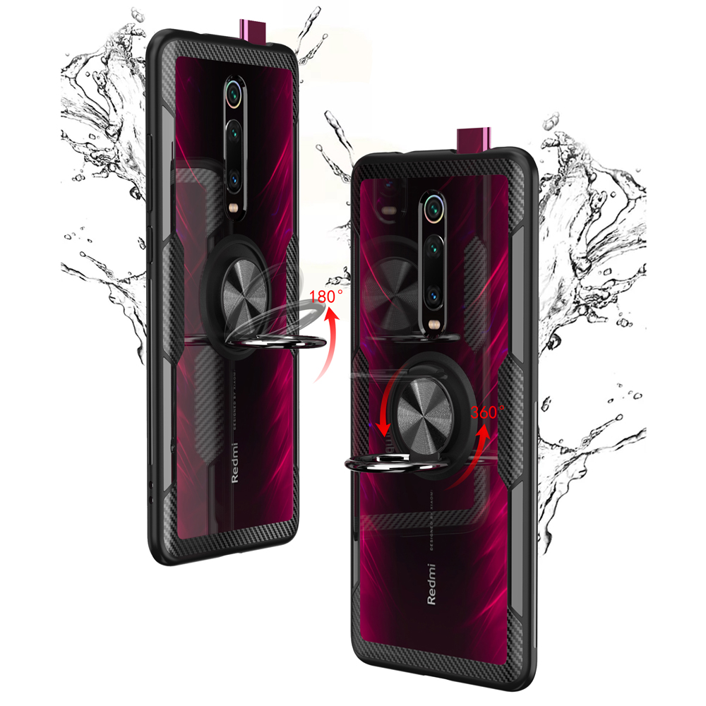 Xiaomi Redmi K20/K20 Pro/Mi 9T/9T Pro Case,EabHulie Carbon Fiber Design Clear Crystal Case with ...