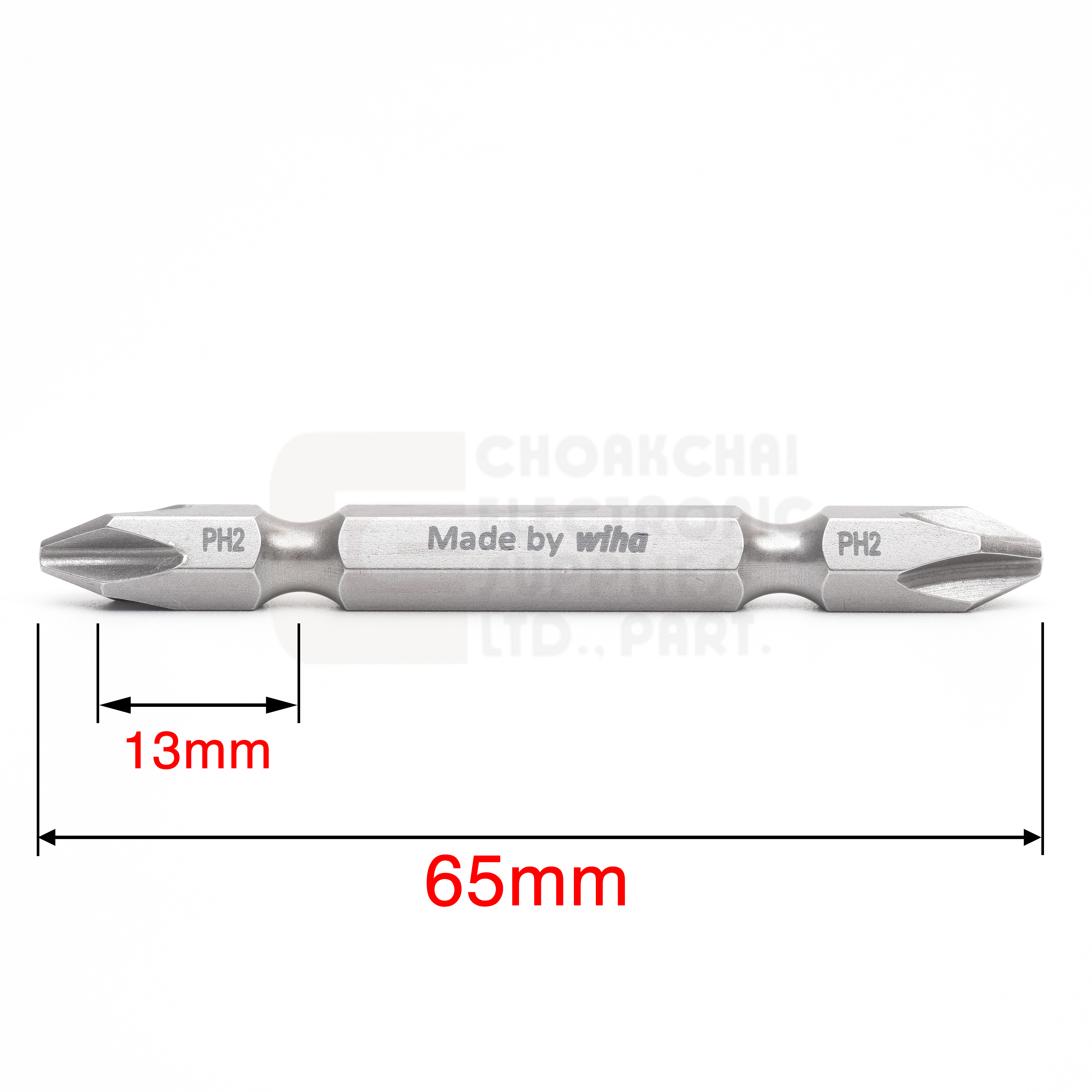 Wiha ดอกไขควงแฉก PH2 สองปลาย 10/5/2ชิ้น Double End Screwdriver Bits ...