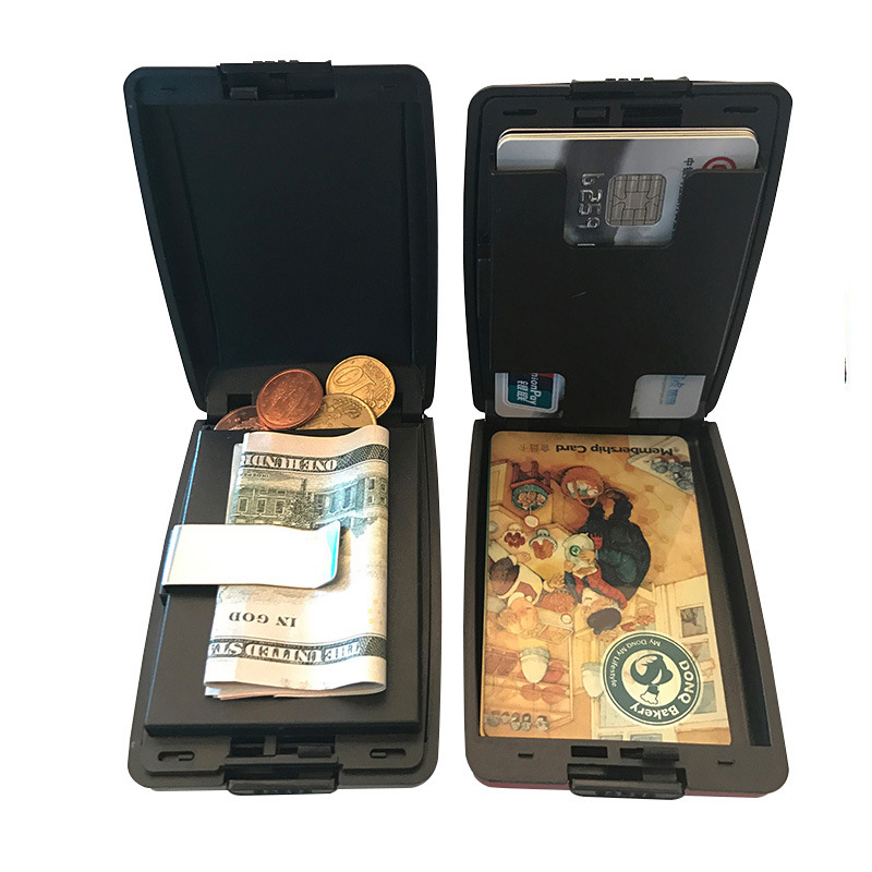 1pc Cool Hard Case Credit Card Scan Aluminium Holder Wallet Protected ...