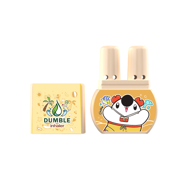 ยาดม2รู ยาดมดัมเบิ้ล ยาดมสมุนไพร Dumble inhaler ยาดมน่ารัก มีหลายลายให้ ...
