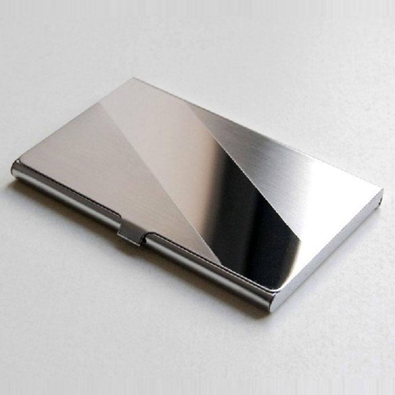 Stainless Steel Business Card Holder Wallet ID Credit Card Holder Case ...