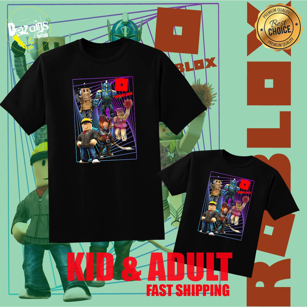 กระหน่ำเสื้อยืดผู้ชายTshirt Roblox การออกแบบล่าสุดผ้าฝ้าย 100% เด็กและ ...