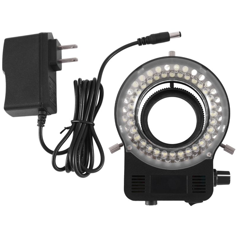 LED Ring Light Illuminator for Stereo Microscope, White Adjustable Ring ...