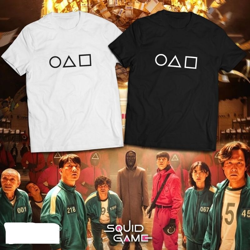 (พร้อมส่ง) ใหม่ ! เสื้อยืด Squid game เสื้อยืดคอกลม เนื้้อผ้าดี No. 067 ...