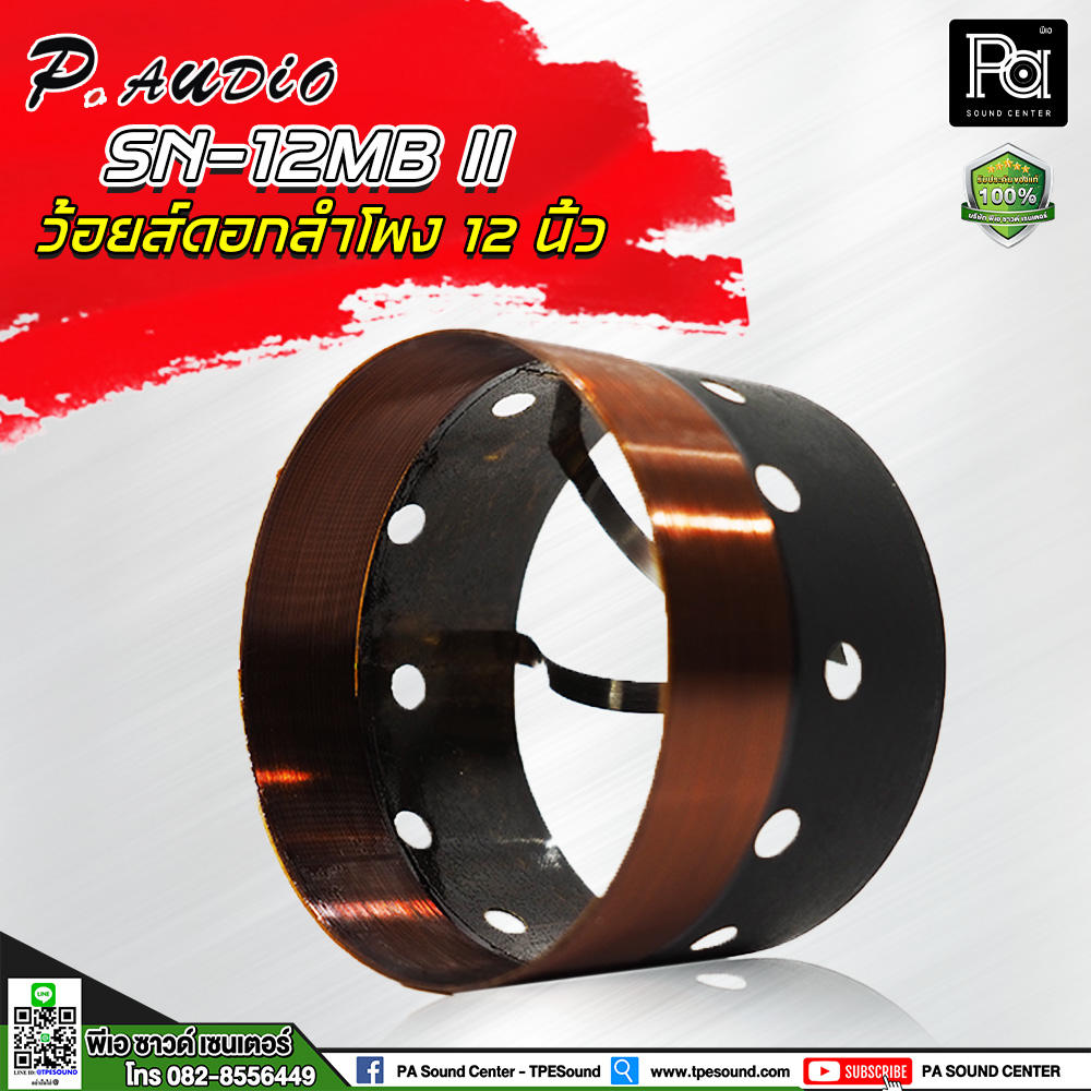 ว้อยส์ 12 P.AUDIO SN 12MB II SN12MB II SN-12MB II SN 12 MB II พีเอซาว ...