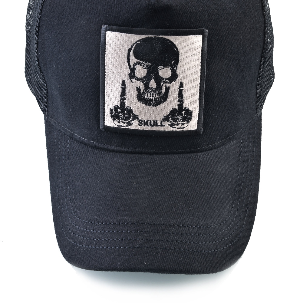 Men 39;s Baseball Cap With Embroidery Skull Patch Snapback Hip Hop ...