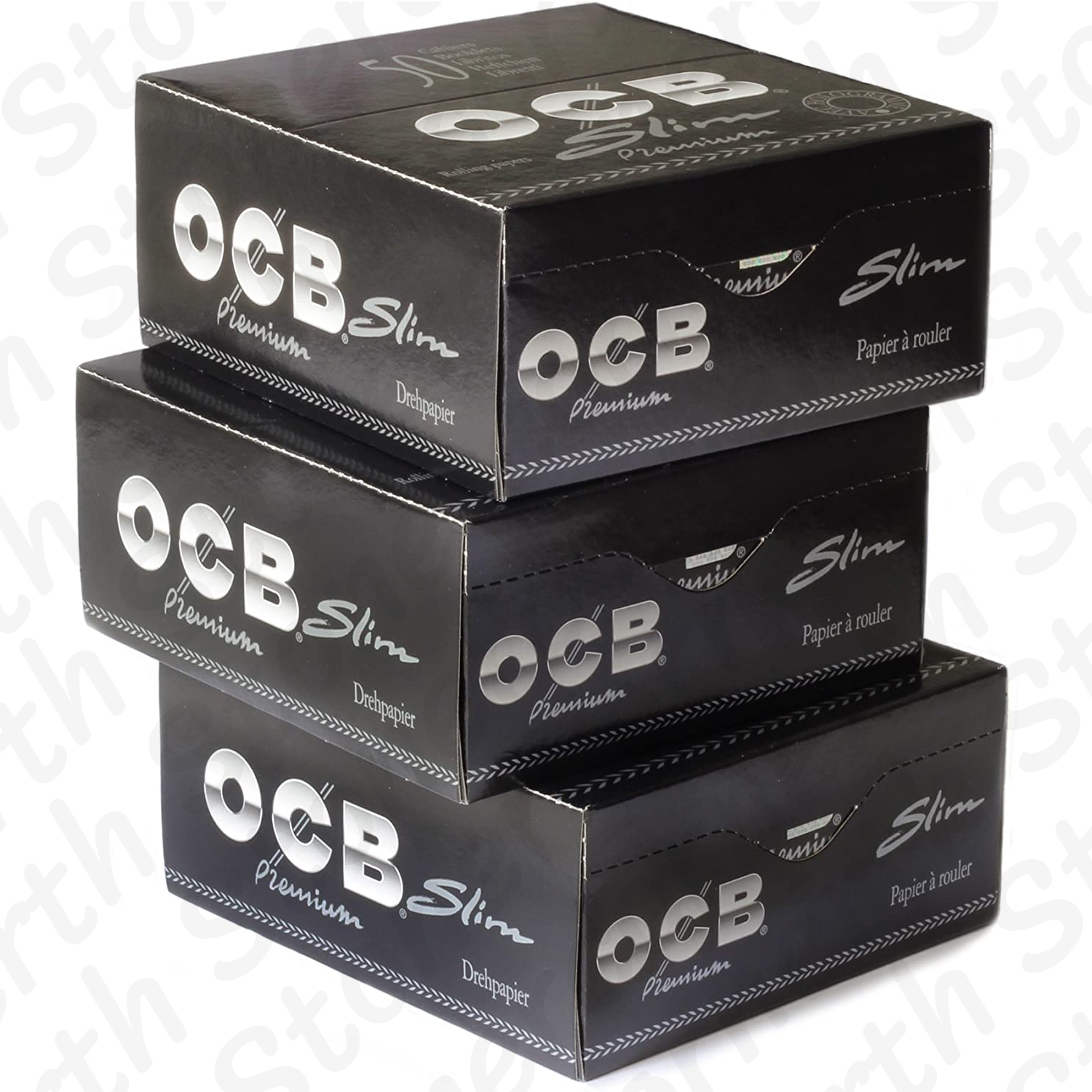 OCB Premium Kingsize Slim 32 Leaves x 50 Booklets Rolling Paper with ...