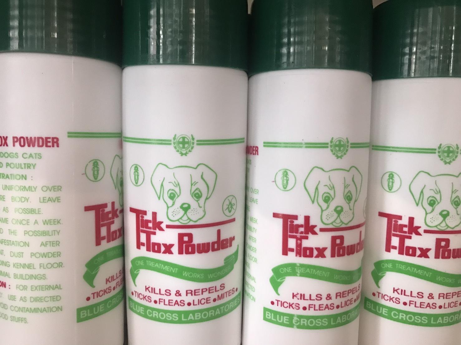 ส่งฟรี! แป้งหมาฝาเขียว Tick Tox Powder ผงแป้งทิคสตอป กำจัดเห็บหมัด ราคา ...