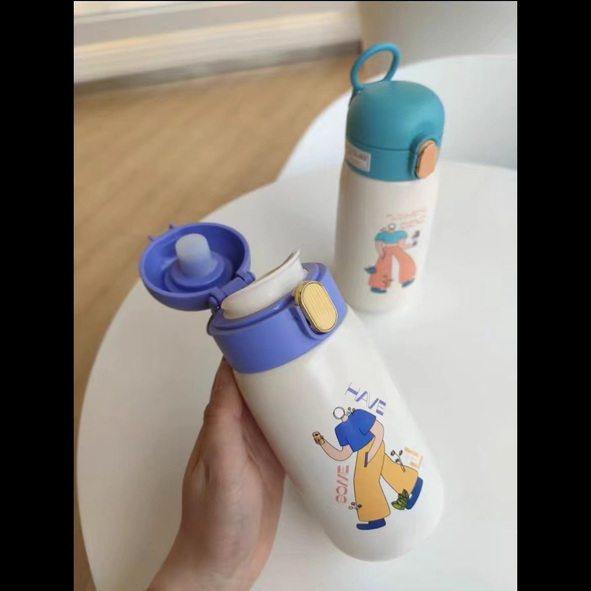 (BYM84) ขวดนํ้า กระบอกนํ้ากระติกน้ำสแตนเลส316 คุณภาพดี100 เก็บร้อน-เย็น กระติกน้ำเก็บความร้อน ...