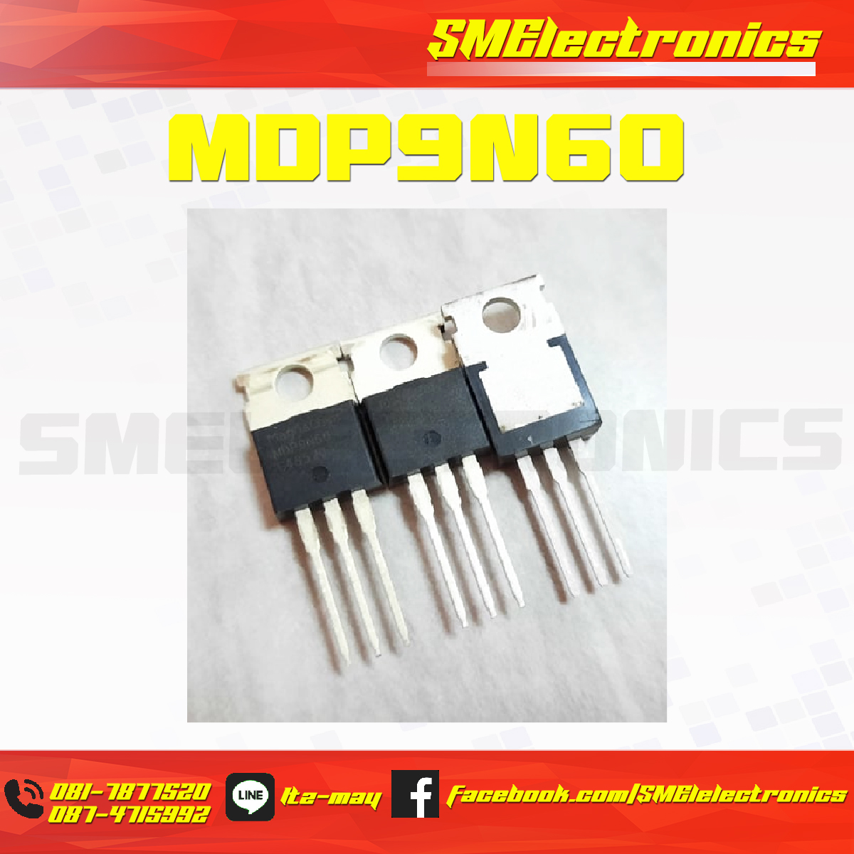 (1ตัว) K8A60DA , K8A60 MOSFET N-Channel 8A 600V TO-220FP - mkve - ThaiPick