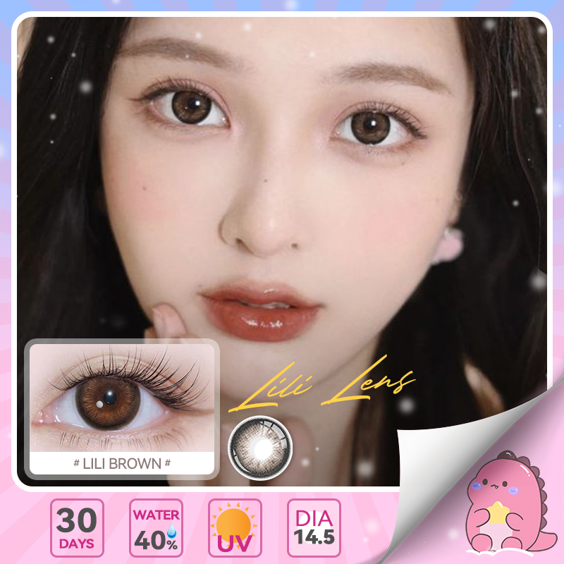 คอนแทคเลนส์ Lily Brown ขนาดมินิ บิ๊กอาย คอนแทคเลนส์รายเดือน ค่าสายตา ...