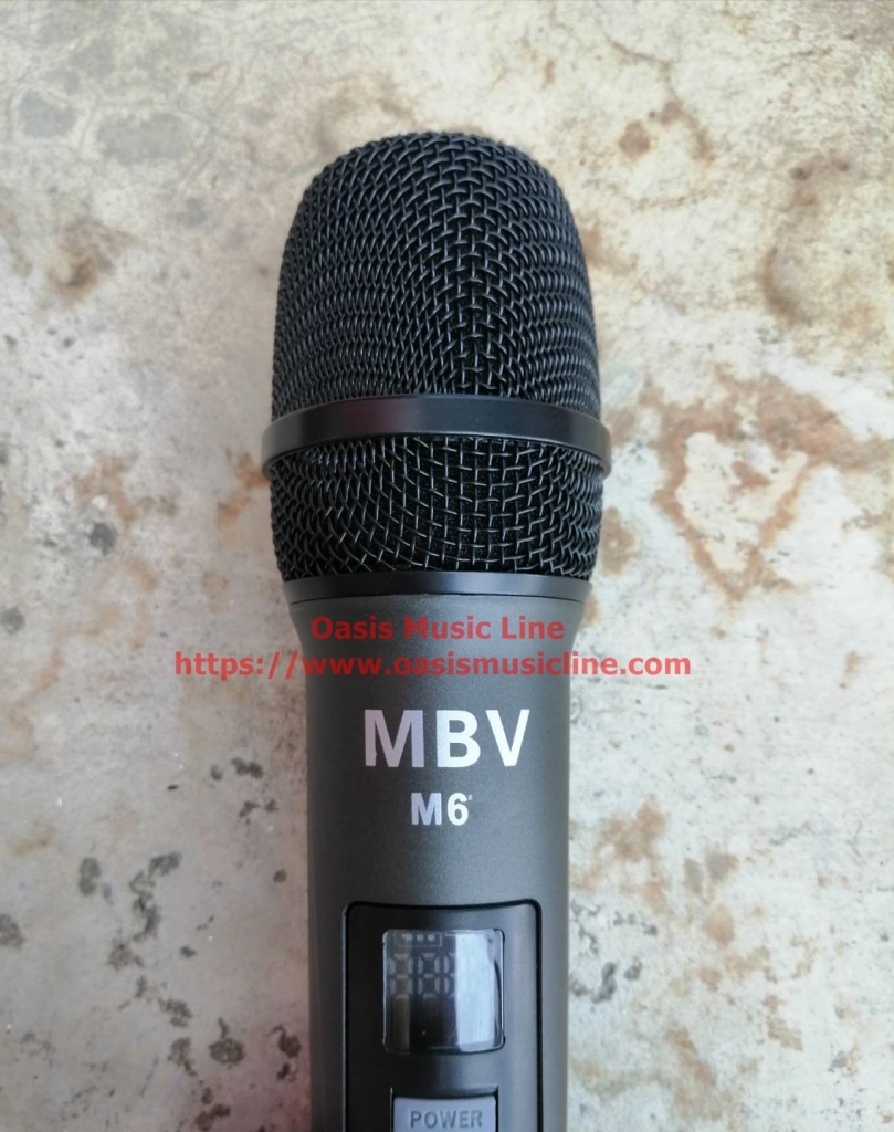 (ส่งทุกวัน/สัญญาณไกล 30ม.) ไมค์ลอย เดี่ยว MBV M6 ไมค์ลอย แบบพกพา ไมค์ลอย UHF MBV M.6 ไมค์เดี่ยว ...