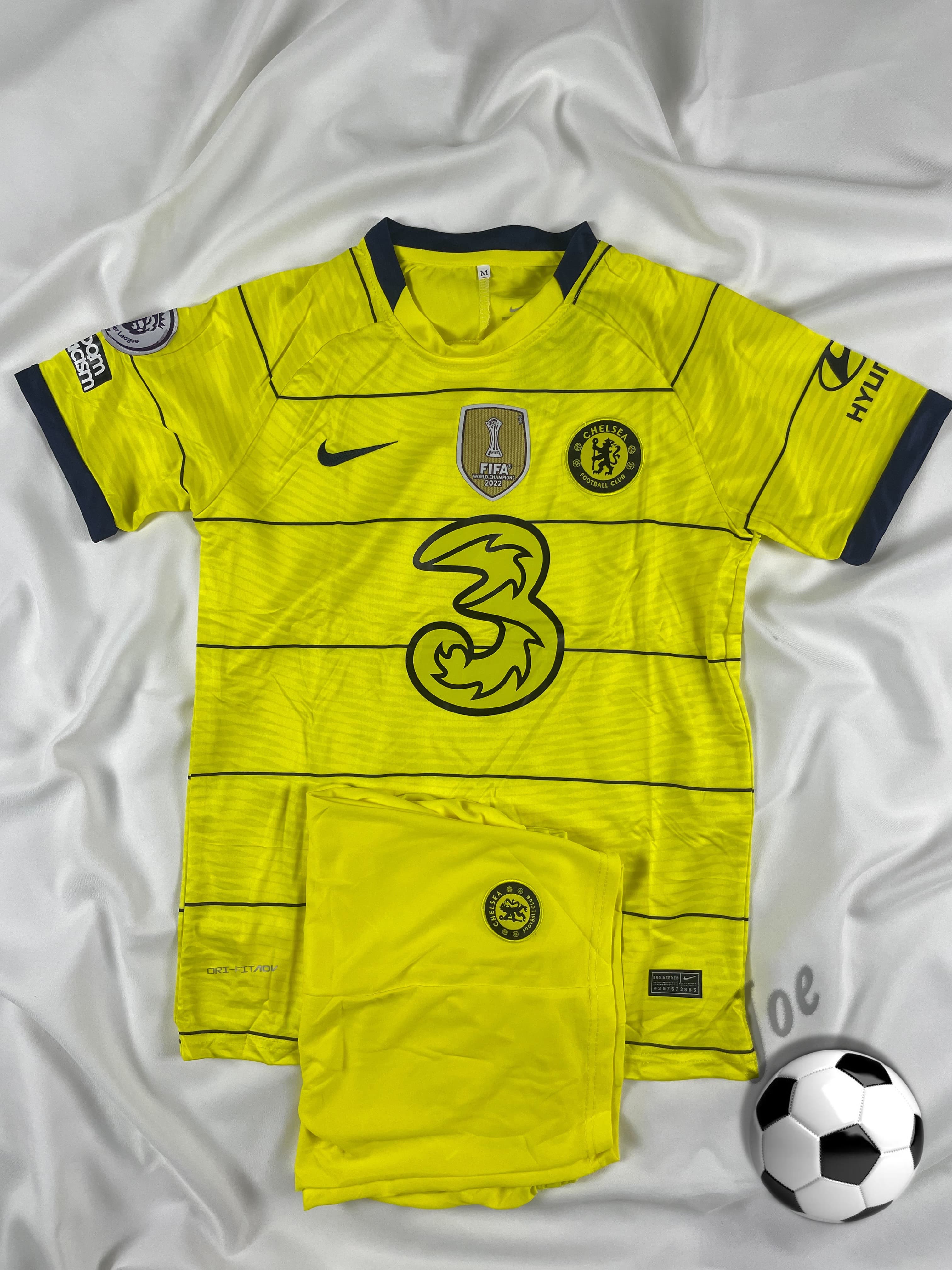 ชุดบอล Chelsea (Yellow) เสื้อบอลและกางเกงบอลผู้ชาย ปี 2021-2022 ใหม่ ...