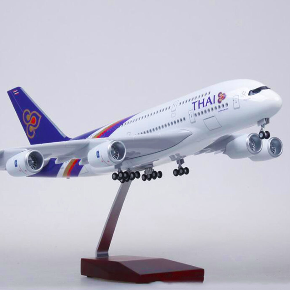 Thai Airways Airbus A380 Super Jumbo Airplane 49cm Model with LED ...