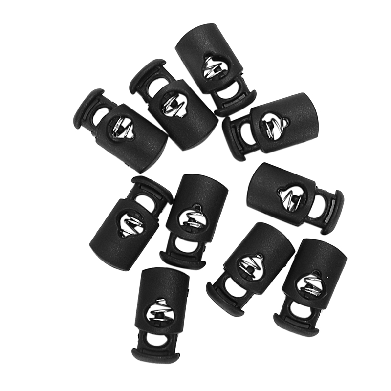 10 Pcs Plastic Toggle Spring Stop Single Hole String Cord Locks ...