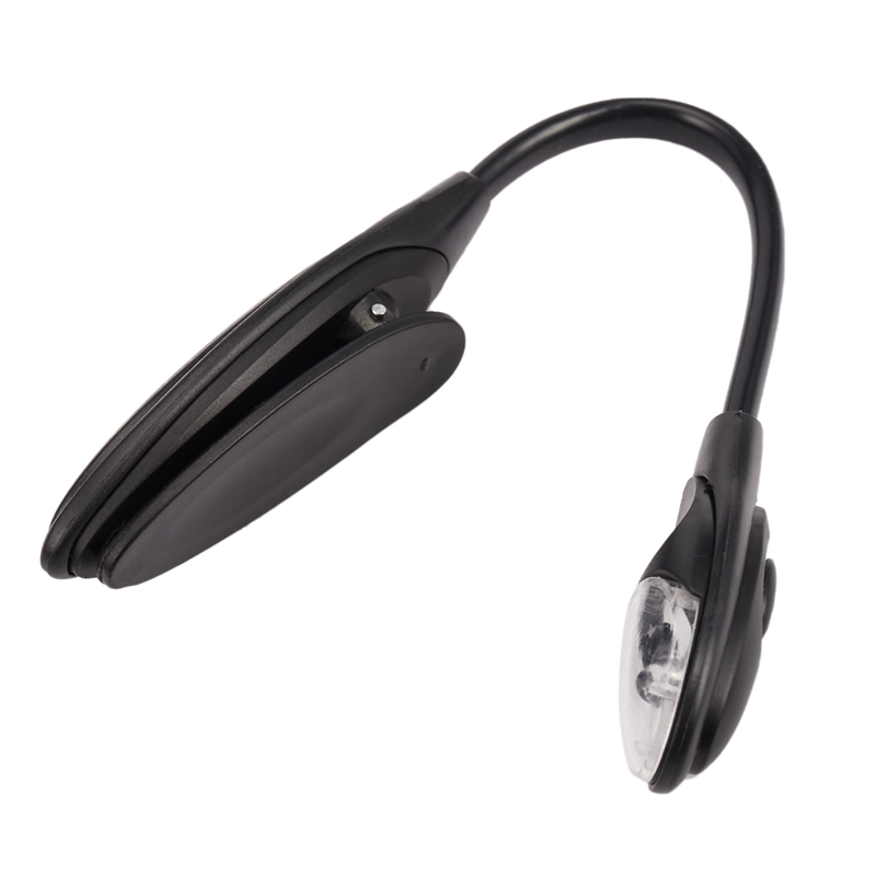 Mini Flexible Clip-on Bright Booklight LED Travel Book Reading Lamp ...