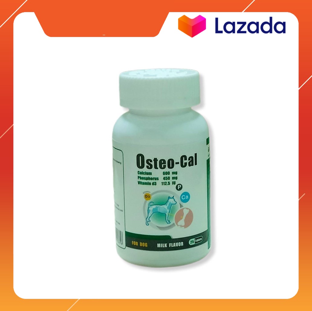 Osteo-Cal ผลิตภัณฑ์เสริมอาหาร Calcium 600 mg สำหรับสุนัข 25 Tabs ...