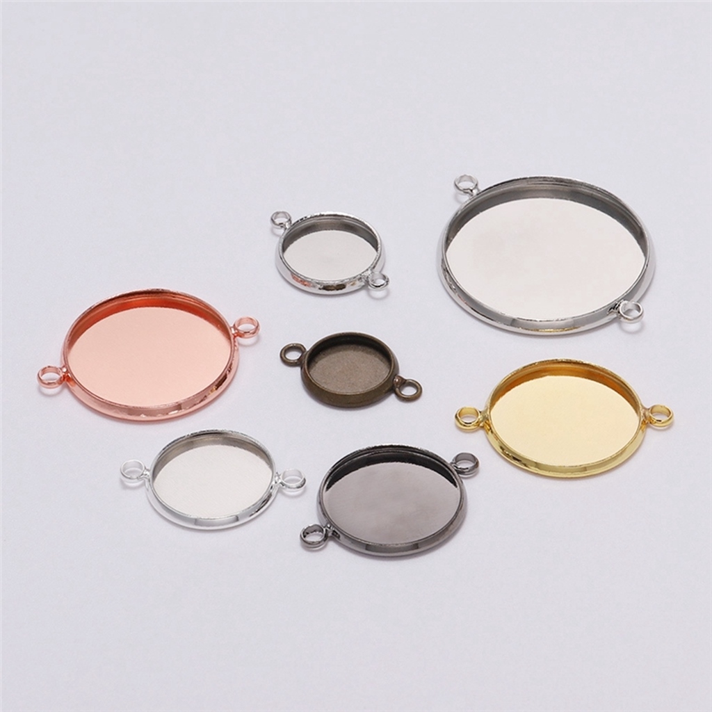 10 20Pcs/Lot 10 25mm Cabochon Base Tray Bezels Bracelet DIY Accessories ...