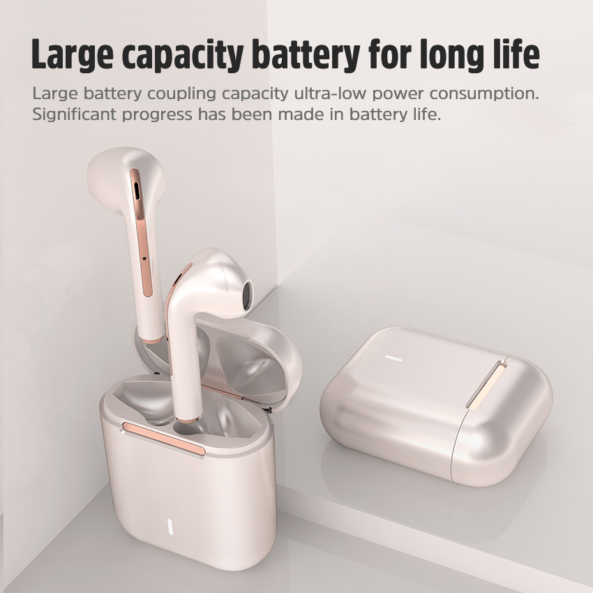 KIVEE TWS หูฟังบลูทูธหูฟังไร้สายขนาดเล็กมีแบรนด์ชุดหูฟังบลูทูธสำหรับ ...