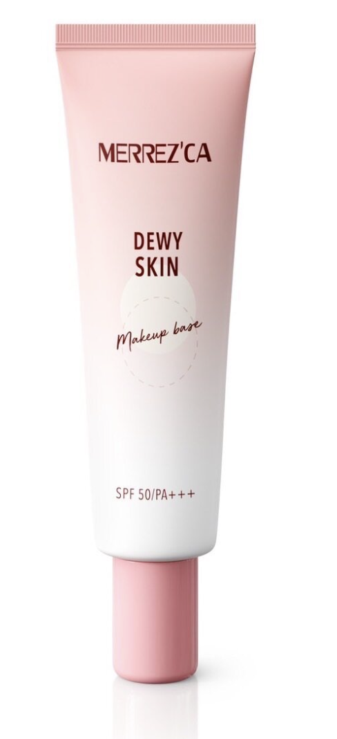 (1กล่อง/6ซอง) Merrezca dewy skin makeup base spf 50 PA+++ 5ml. 4 in 1 ...