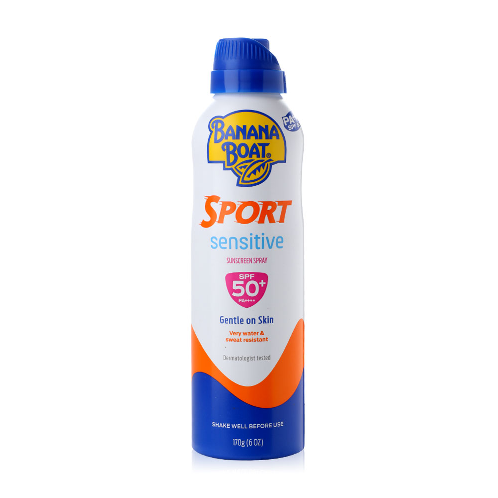 Banana Boat Simply Protect Sport Sensitive Sunscreen Spray SPF50+ PA ...