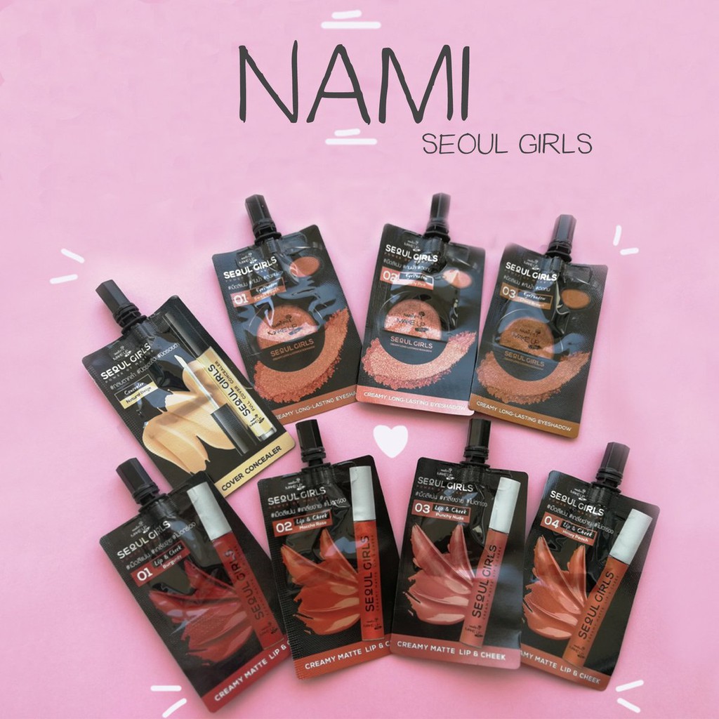Nami Make Up Pro Seoul Girls Creamy Matte Lip&Cheek นามิ เมค อัพ โปร โซล เกิร์ล ครีมมี่ แมตต์ ...