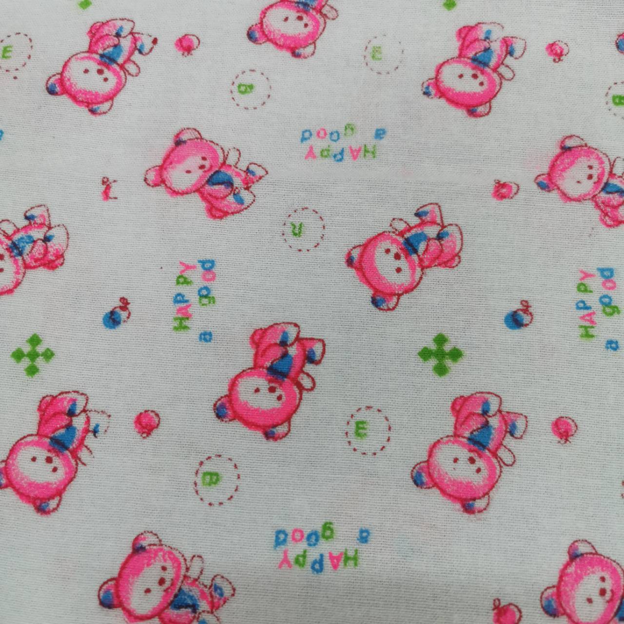 ผ้าสำลีทำผ้าอ้อม หน้าผ้า 36 นิ้ว ลายหมี ผ้าอเนกประสงค์ ผ้าเมตร (ราคาต่อ ...