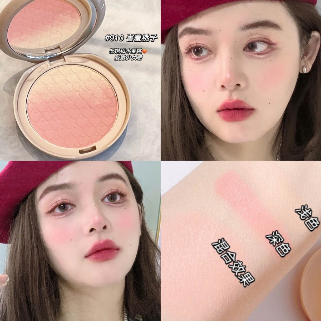KAKASHOW C155 บลัชออนปัดแก้มสีทูโทน บลัชออนเนื้อแมท สีธรรมชาติ โทนสีสวย ...