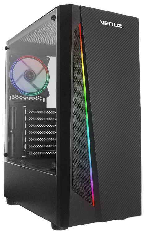 CASE (เคส) VENUZ รุ่น VC1811 ATX Mid Tower Tempered Glass Gaming Case ...
