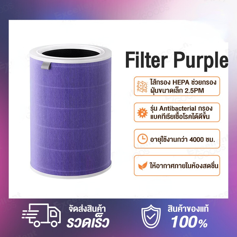 [พร้อมส่ง]Xiaomi Mi Air Purifier Filter Anti-bacterial / Filter Pro H ...