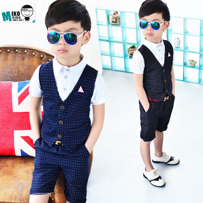 Kids Formal Clothes for 1-6 Years Boys Birthday Party Dress Summer 4 ...