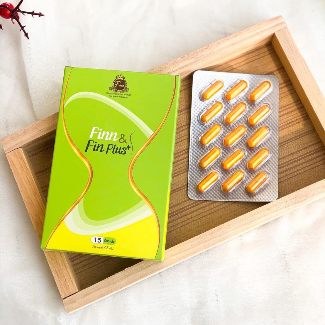 ( 2 กล่อง ) ฟินแอนด์เฟิร์ม finfirm มีอย.ของแท้ 1001 กระปุก 15 แคปซูล ...