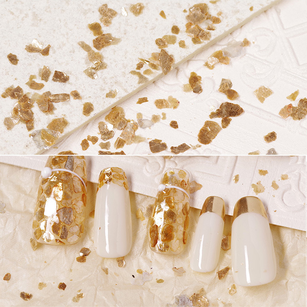 XAWBKJ 3D Natural Nail Glitter Flash Ultrathin Blend Flake Mica Slice ...