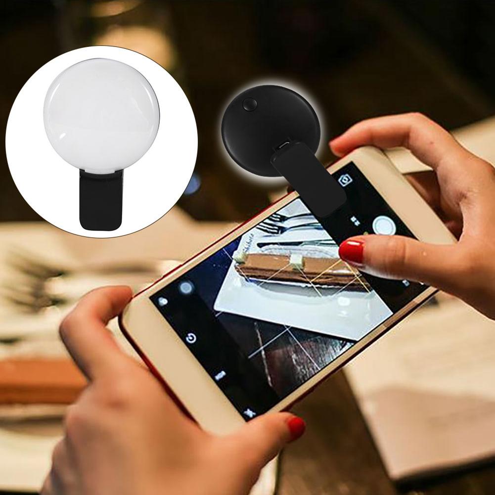 【ของต้องซื้อ】Clip-On Selfie LED Fill Light with Portable Wide-Angle ...