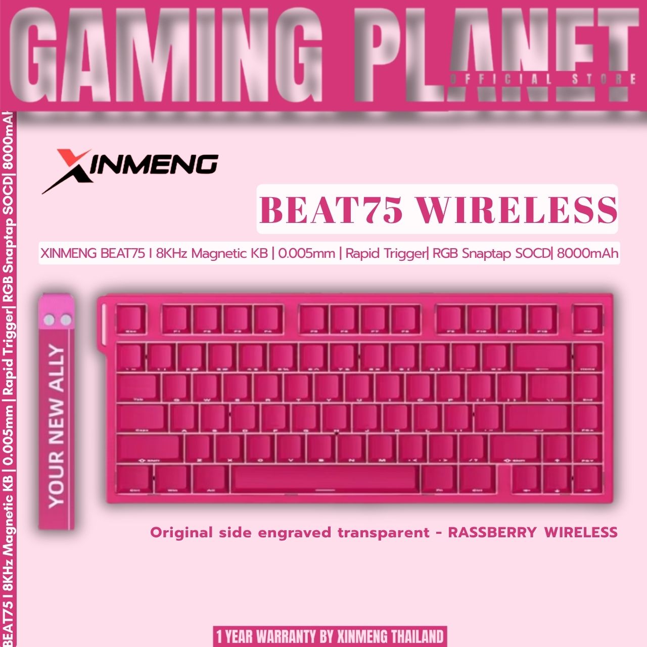NEW ARRIVAL XINMENG BEAT75 I 8KHz Magnetic KB 0.005mm Rapid Trigger RGB ...