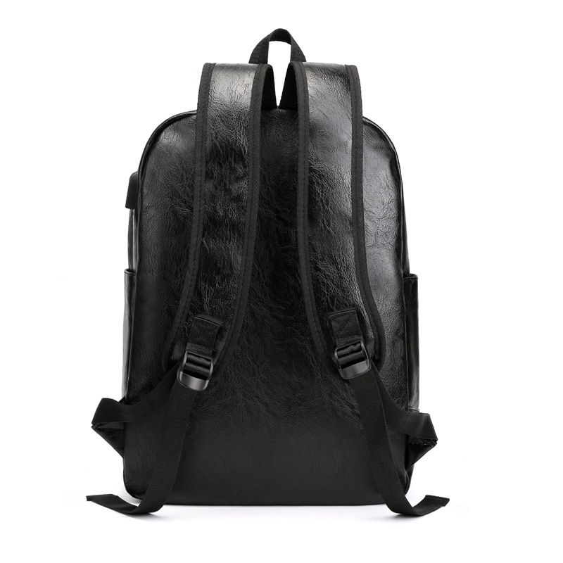 The new computer backpack PU leather business and leisure travelers han ...