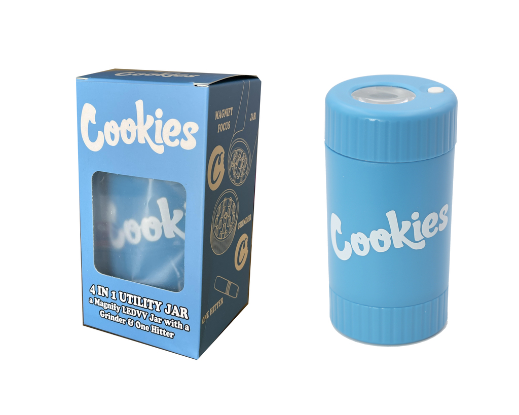 【ส่งฟรีทั้งร้าน】😋Cookies Mag Jar With Herb Grinder And One Hitter ...