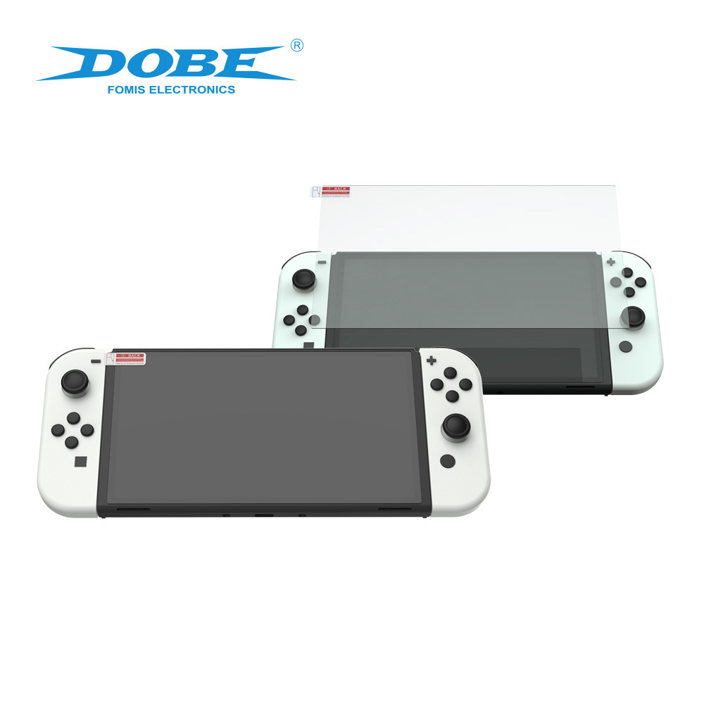 DOBE Glass Film for Nintendo Switch OLED มีกันรอย 2 อัน (กันรอยกระจก Nintendo Switch OLED)(กัน ...