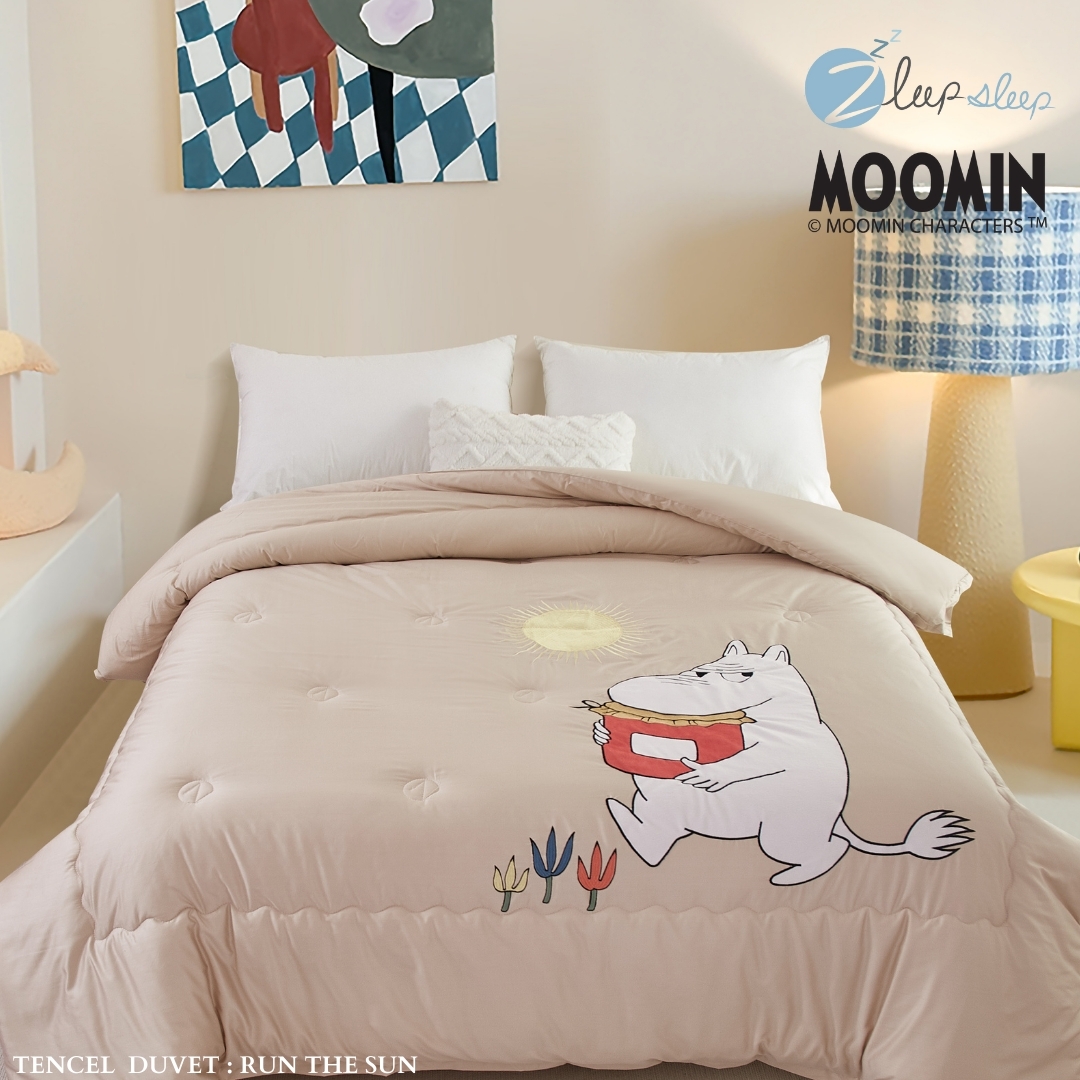ZleepSleep ผ้าห่ม MOOMIN ลิขสิทธิ์แท้ ผิวสัมผัส นุ่ม ลื่น เย็น ...