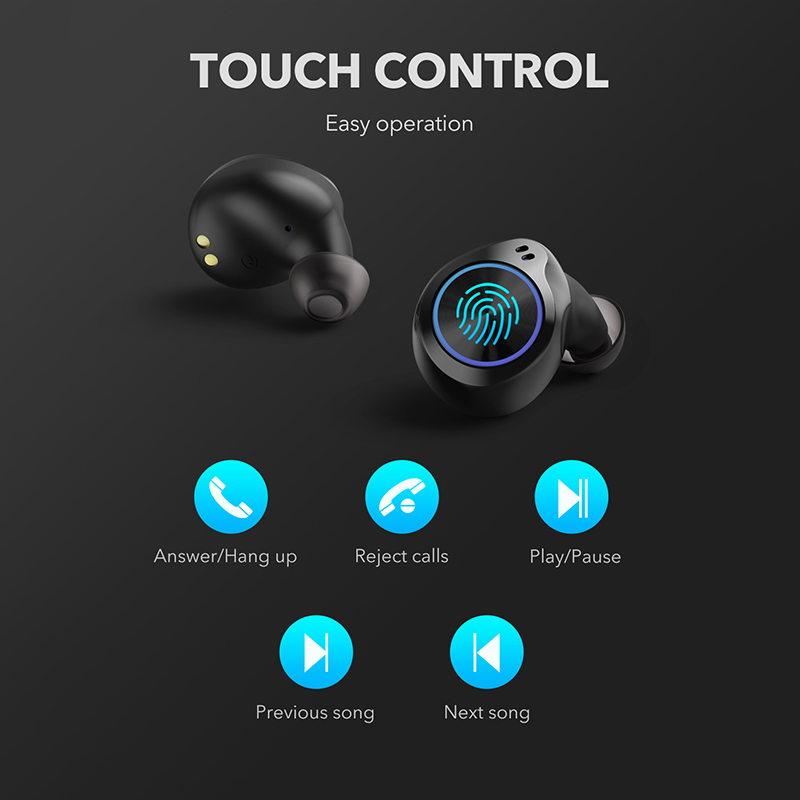 Wireles Stereo Noise cancelling Bluetooth Ear Wireless Earbuds ...